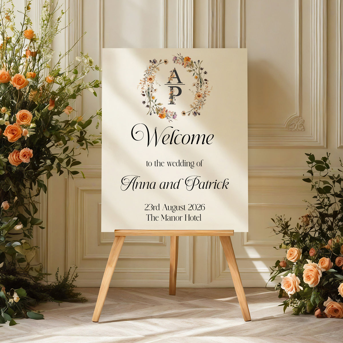 ANNA Wedding Welcome Sign – Occasions by Rebecca Ltd