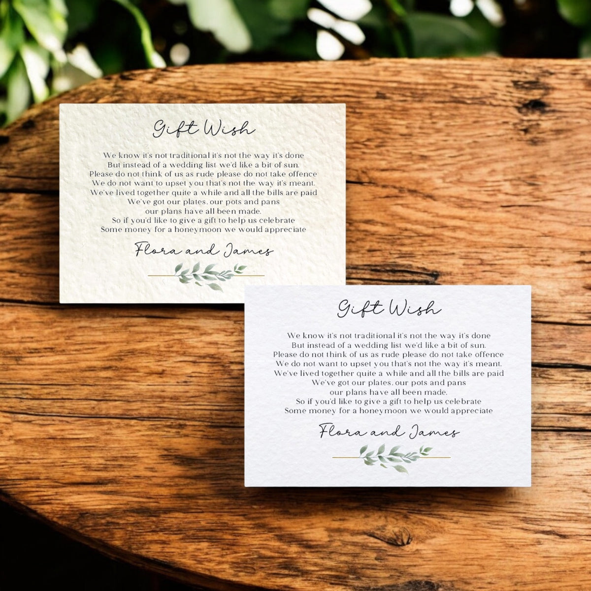 FLORA Gift Poem Card – Occasions by Rebecca Ltd