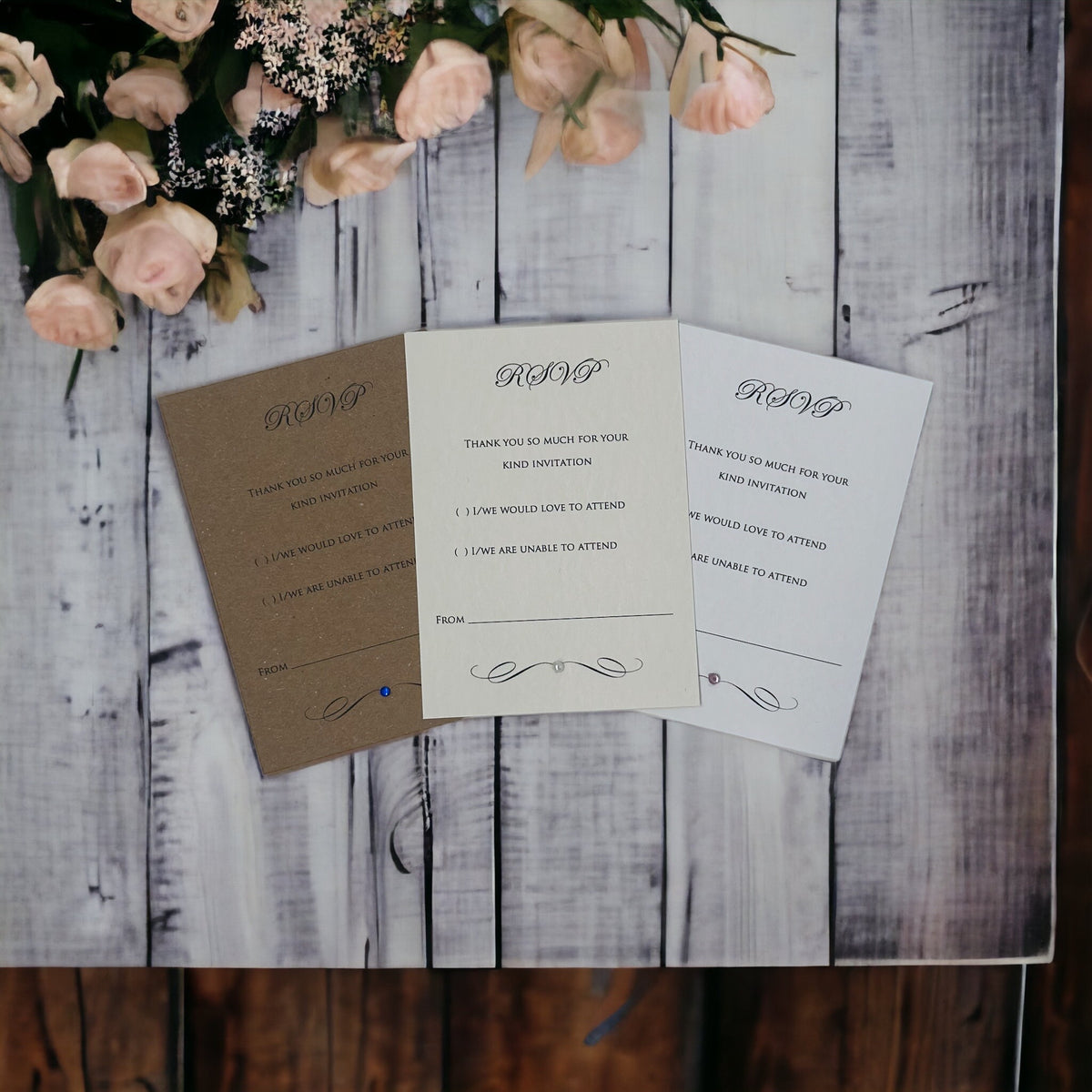 ALISSA RSVP Cards – Occasions by Rebecca Ltd