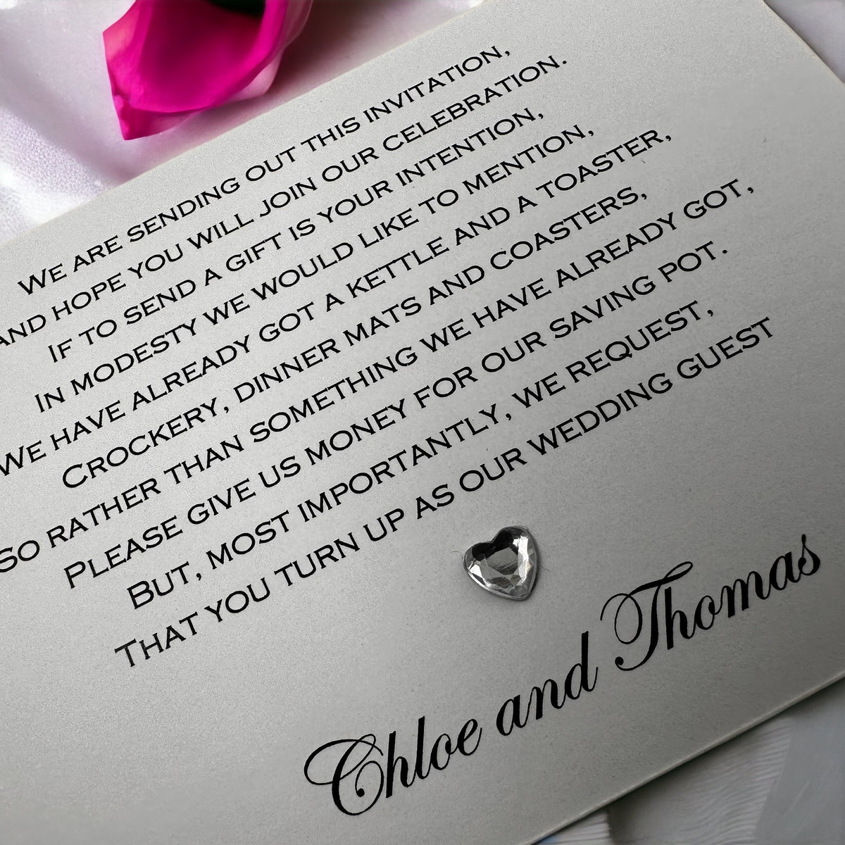 CHLOE Gift Poem Card – Occasions by Rebecca Ltd