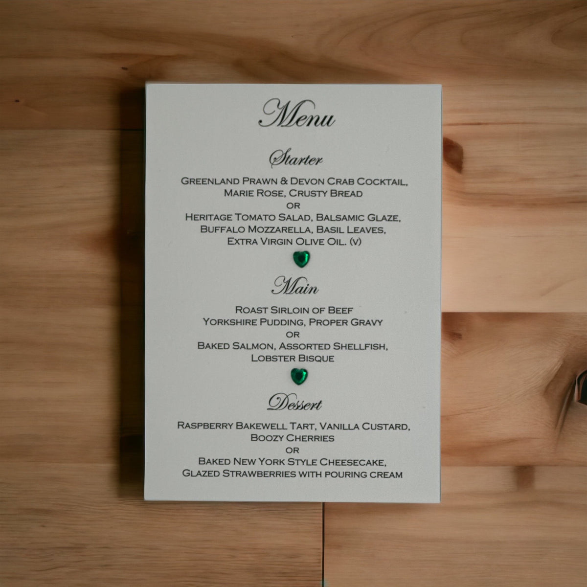 CHLOE Menu – Occasions by Rebecca Ltd