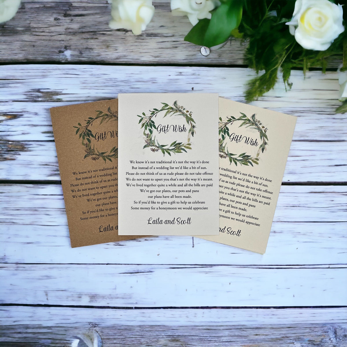 LAILA Gift Poem Card – Occasions by Rebecca Ltd