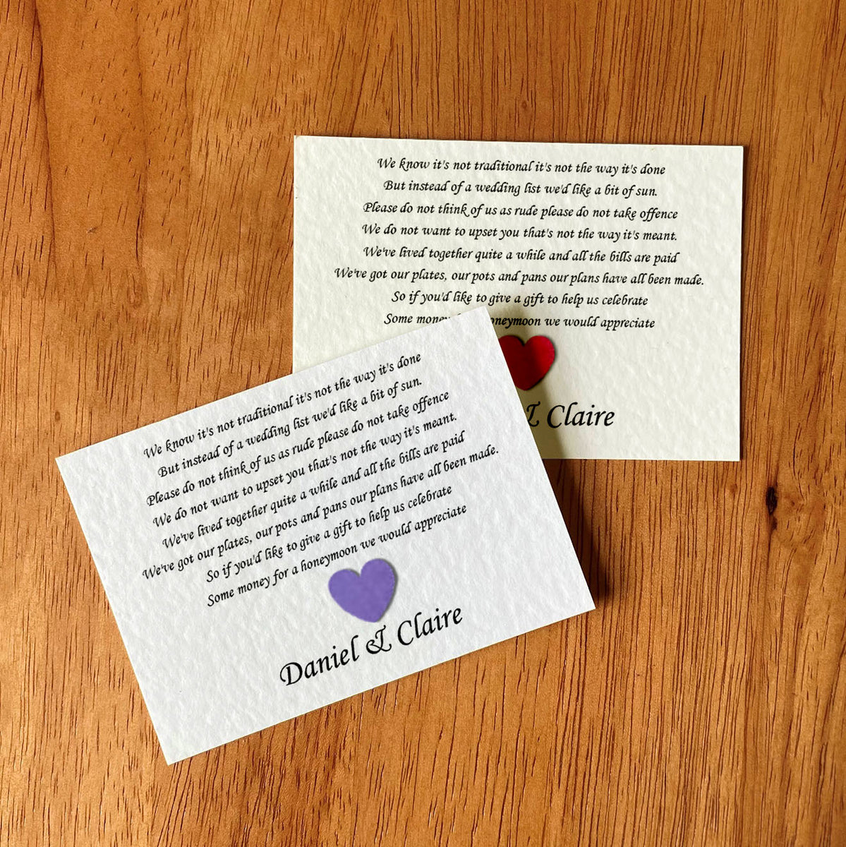 OLIVIA Gift Poem Card - Pearl – Occasions by Rebecca Ltd